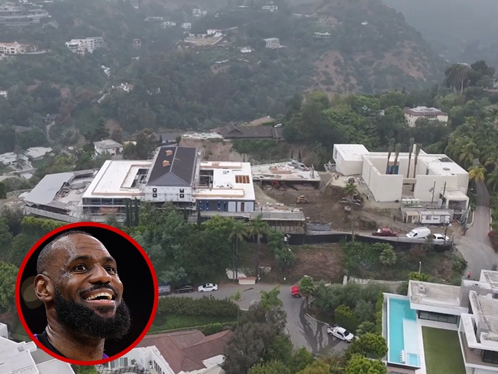 LeBron James' Mega-Mansion Taking Shape In Beverly Hills
