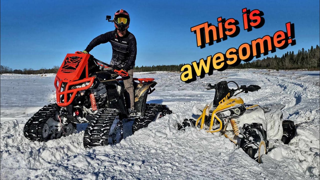 2025 Can am Apache Xc LT Track Install and First Ride