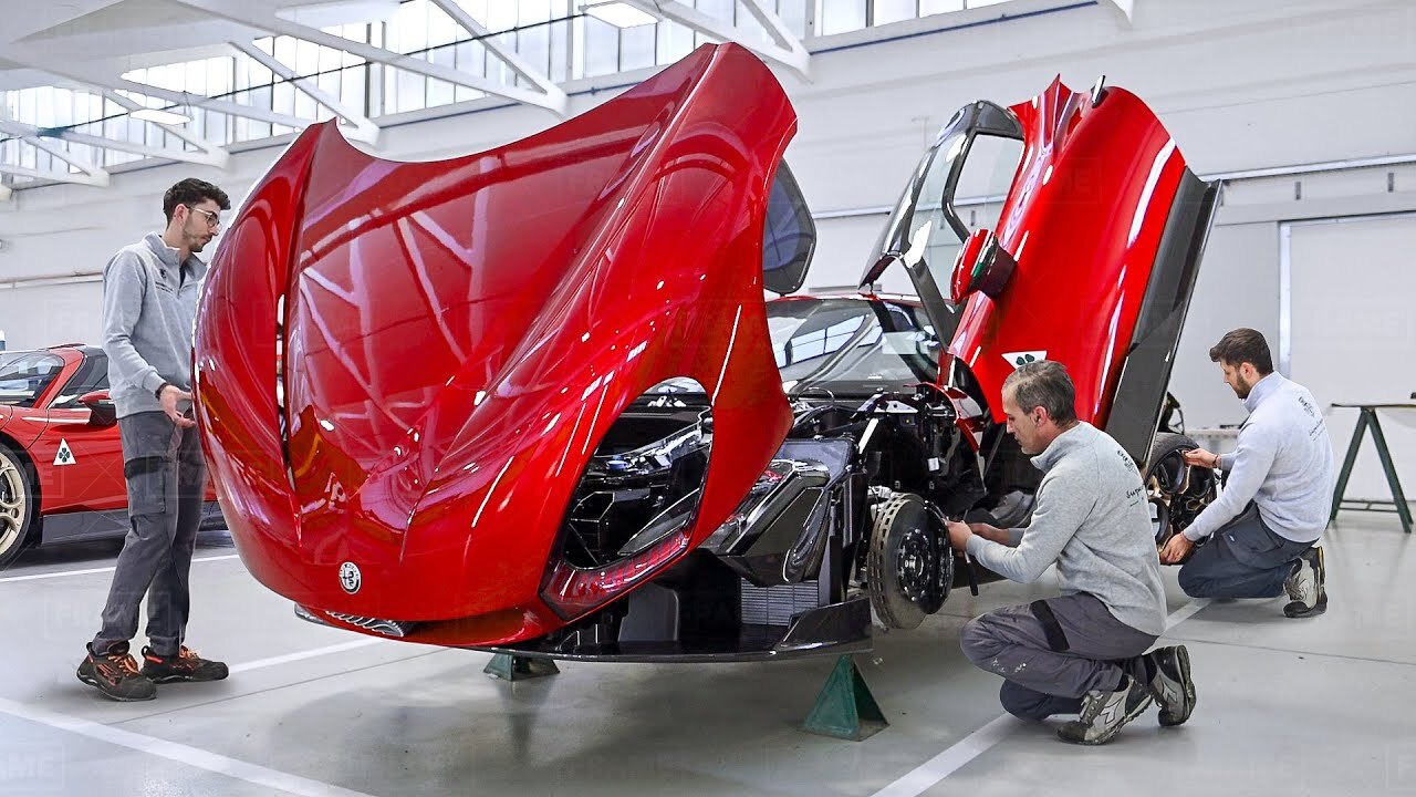 How They Build Extremely Powerful Alfa Romeo Supercars by Hand - Inside ...