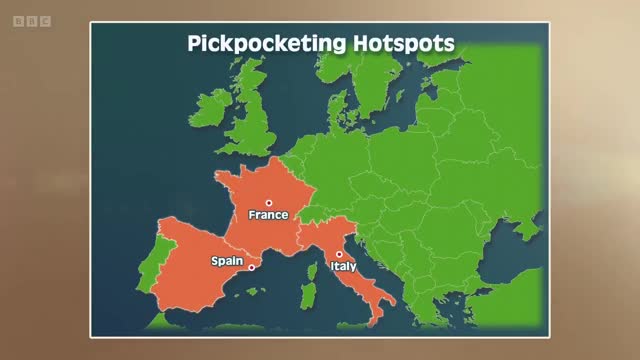 Revealed: Europe’s top pickpocket hotspots as summer holidays begin