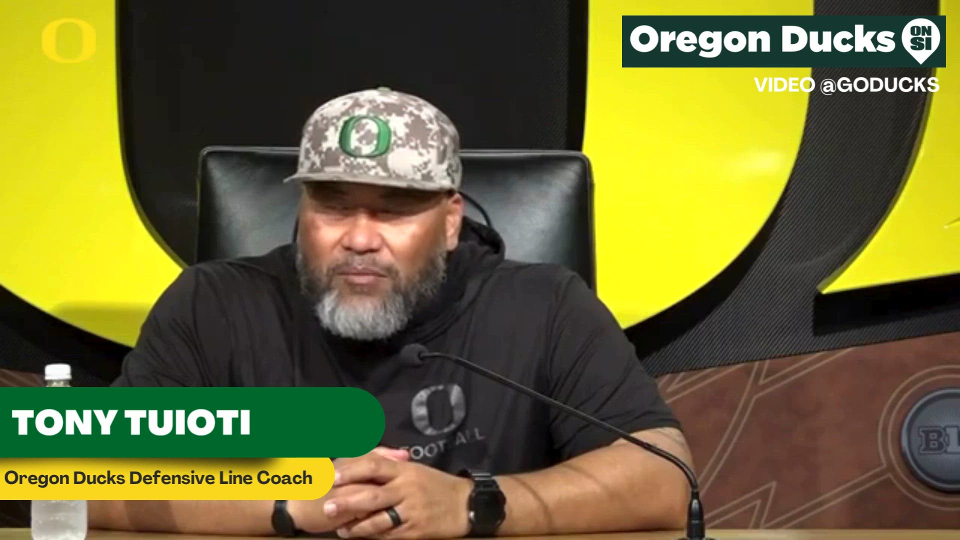 Oregon Ducks Defensive Line Coach Tony Tuioti Discusses Elijah George's ...