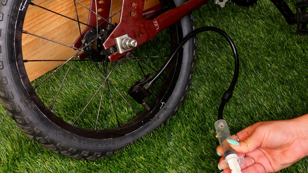 Ingenious Trick for Quick Bike Tire Inflation