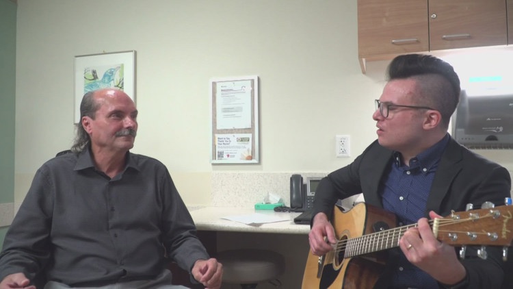 'Keep on Going': Cancer patient writes song to thank his caregivers at ...