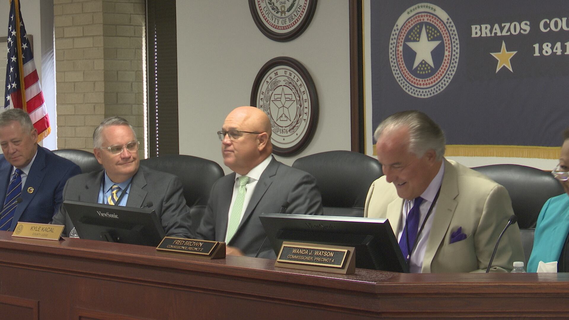 Acting Brazos County Judge Kyle Kacal describes his new fill-in role