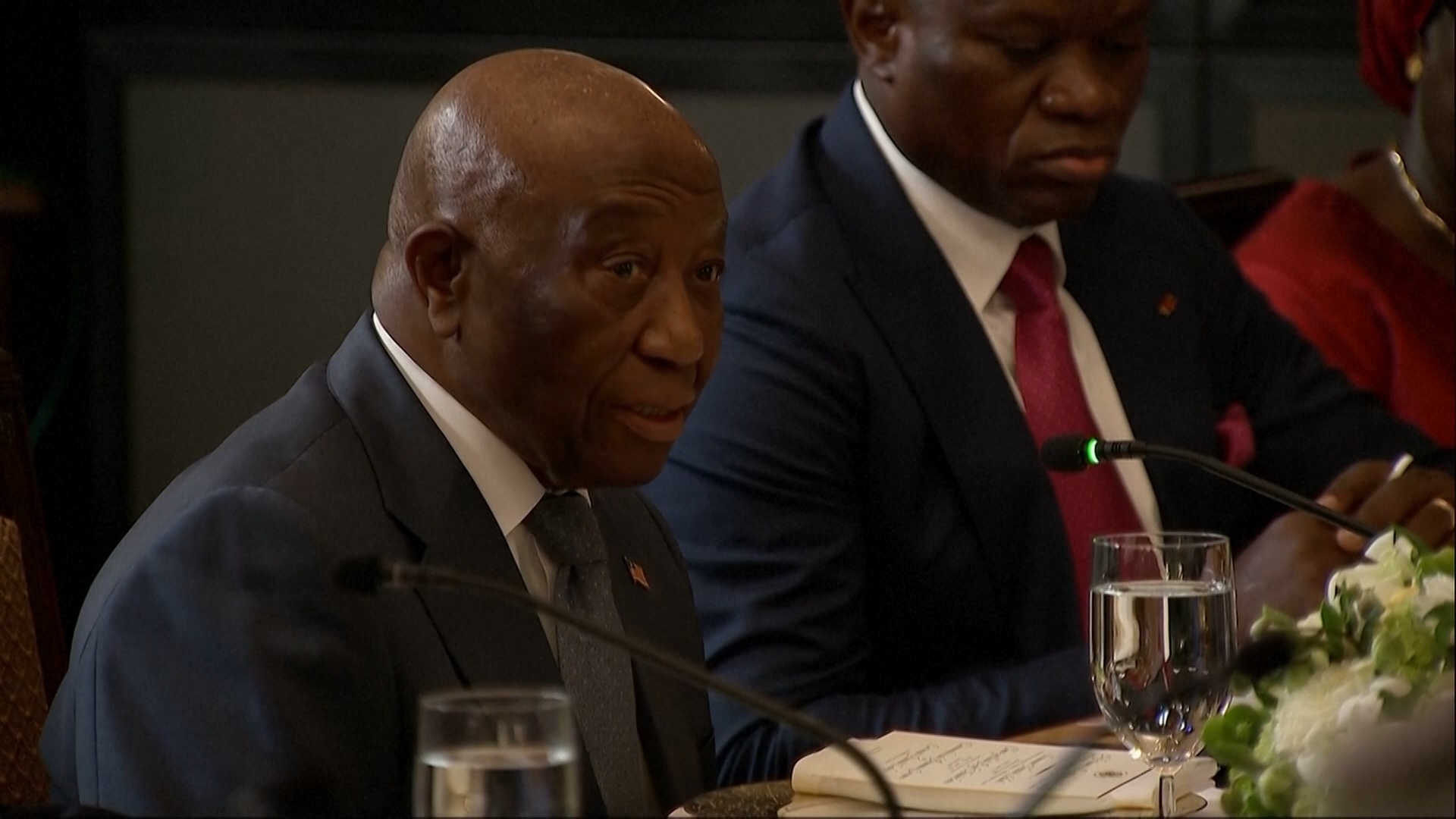 Trump compliments Liberian President Joseph Boakai for speaking English ...