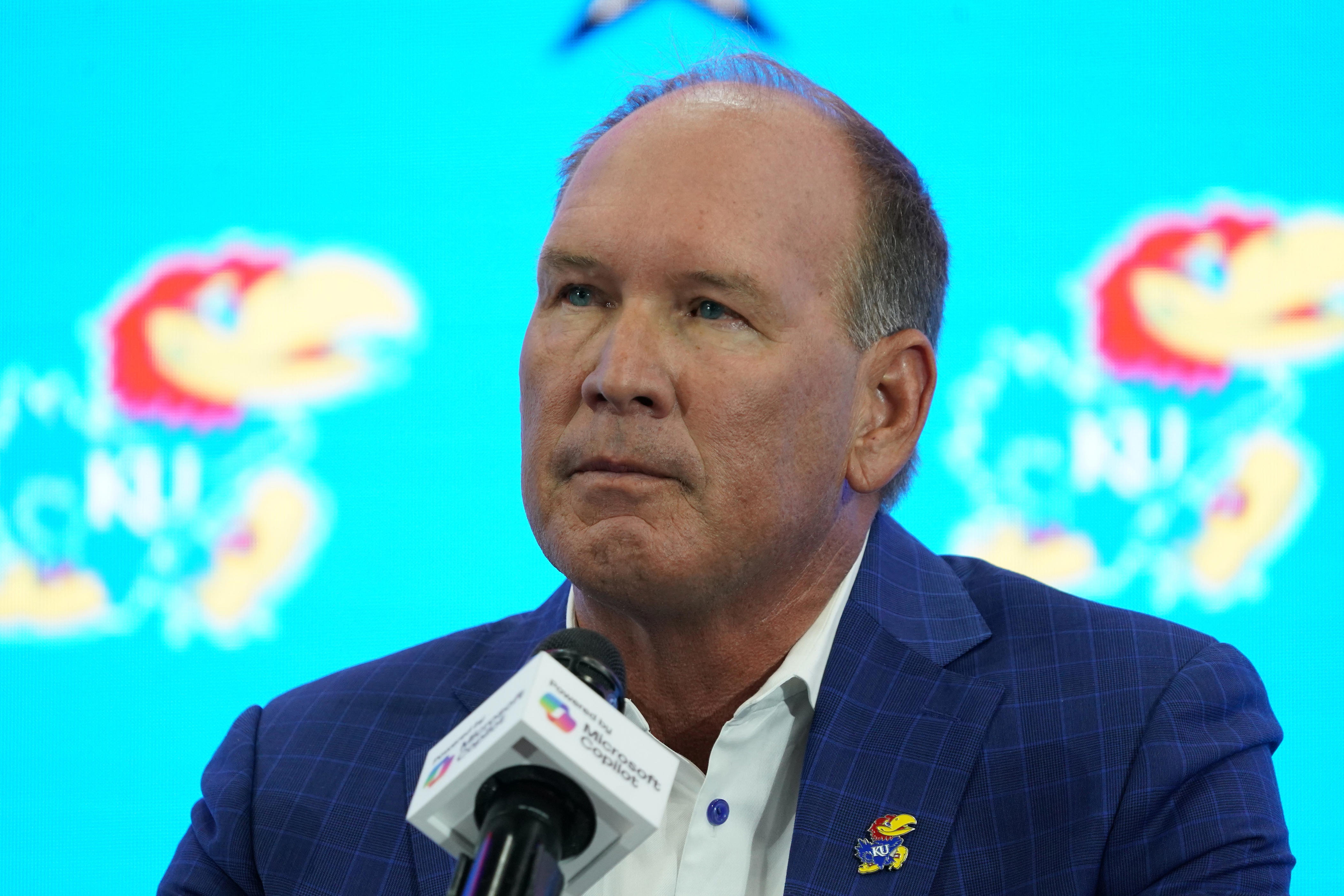 How will Kansas football coach Lance Leipold handle Missouri rivalry game?