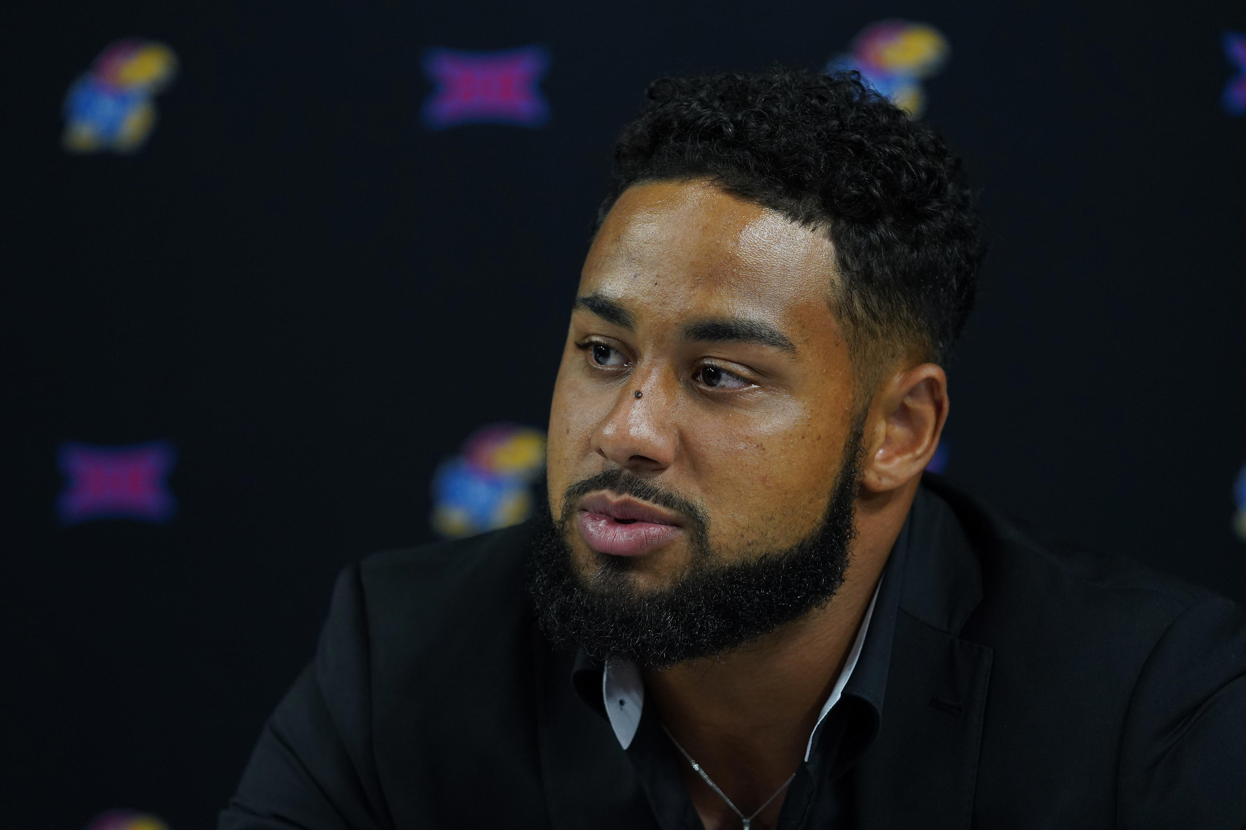 DeShawn Hanika represents Kansas football, and Topeka, at Big 12 ...