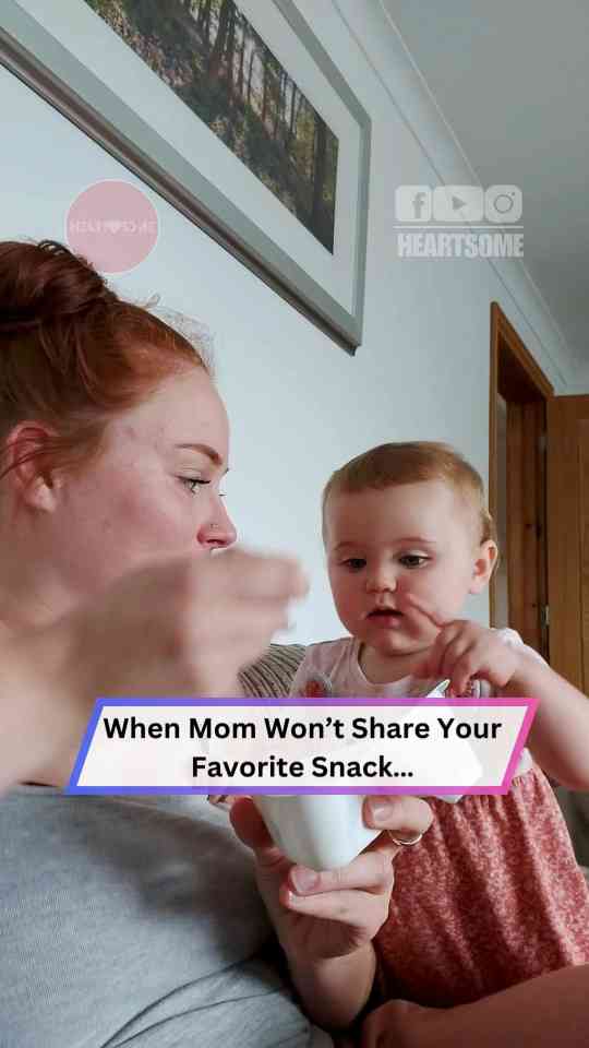 Mom Teases Baby Daughter With Her Favorite Food and Her Reaction Couldn ...