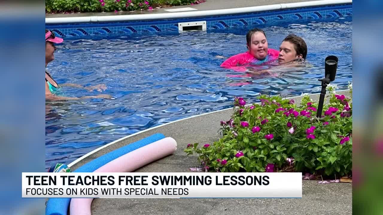 SWLA teen hosts free swimming lessons for kids with special needs