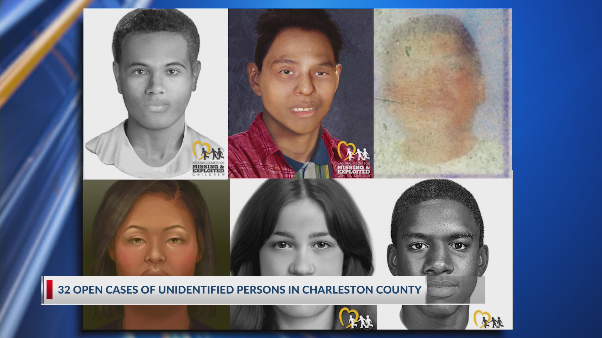 32 open cases of unidentified persons in Charleston County