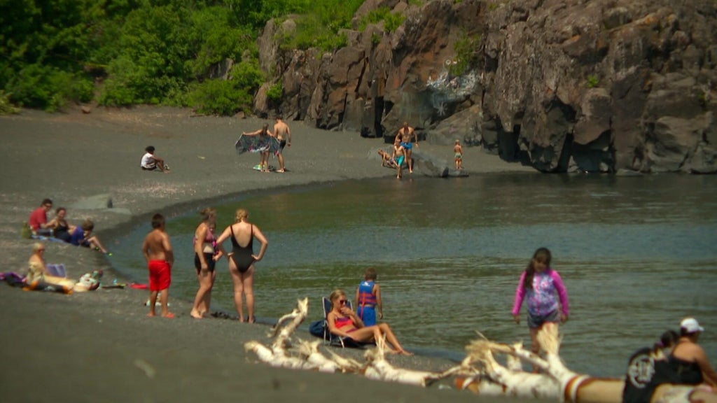 Black sand beach in Silver Bay may be the only of its kind in ...