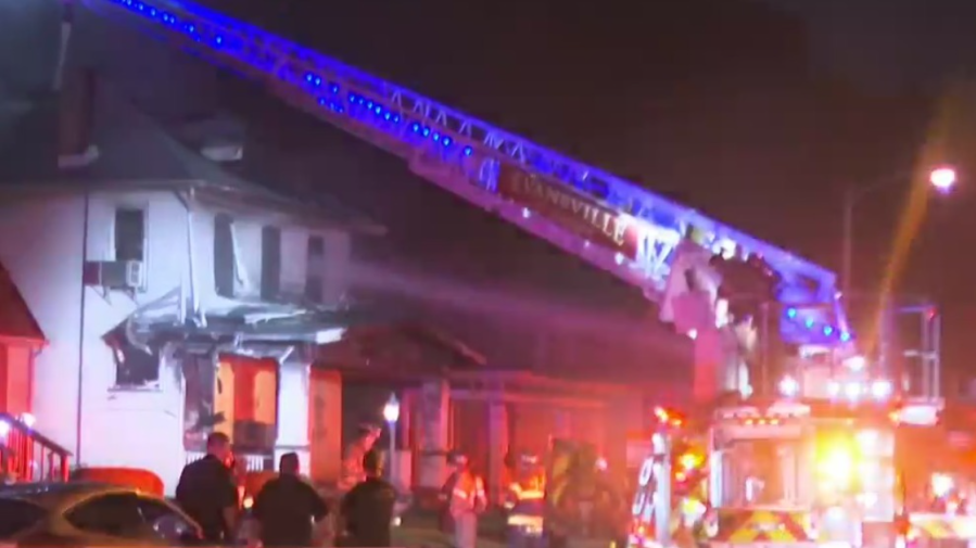 Structure on Monroe Avenue had evidence of prior fire damage