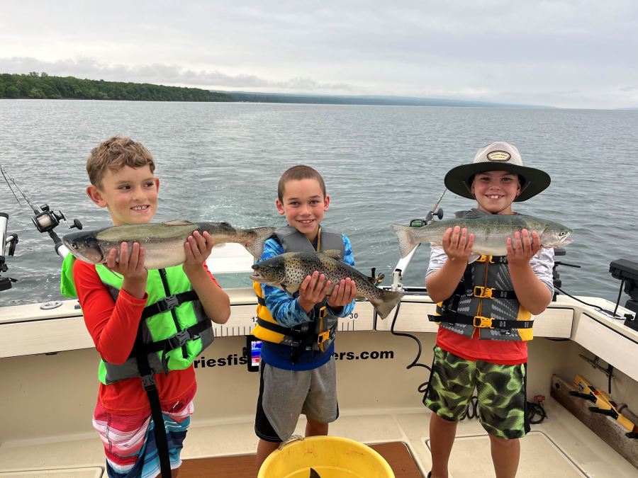 Big Fish Summer – local trio catch trout on Seneca Lake