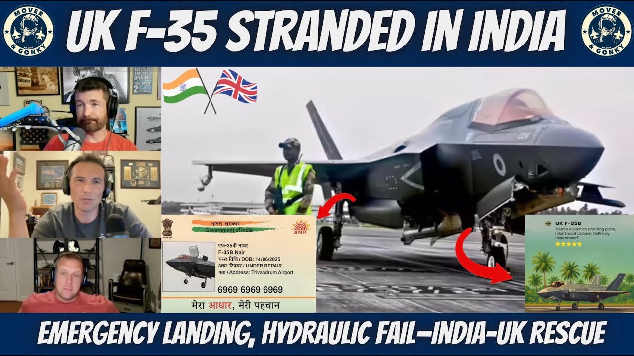 British F-35B Stuck in India – U.S. Pilots React to the Stealth Snag