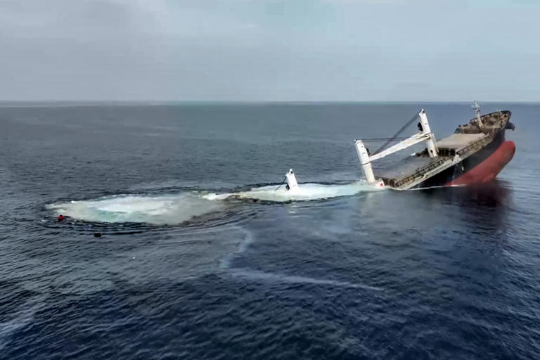 At least four crew members dead and others missing after Houthi rebels ...