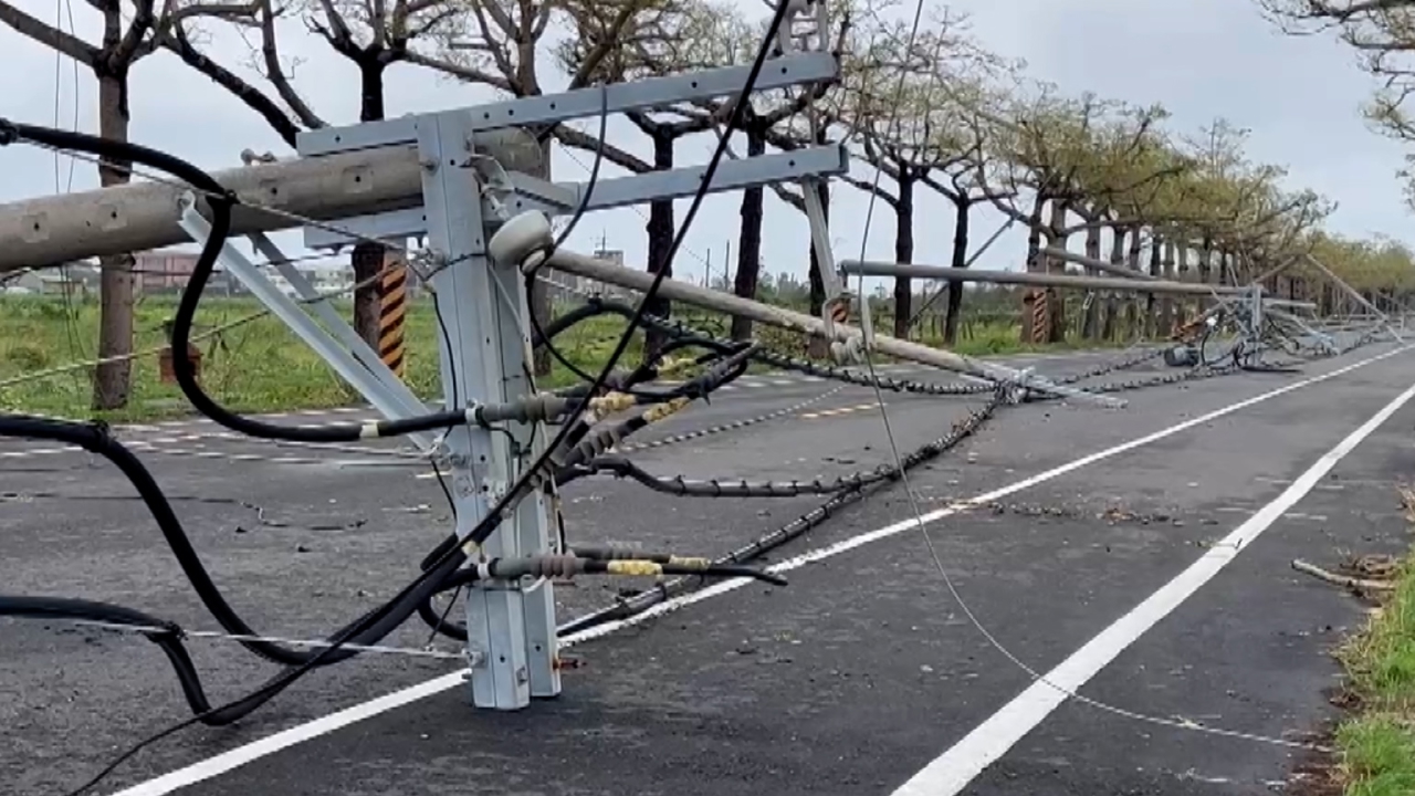 Central and Southern Taiwan Clean Up After Typhoon