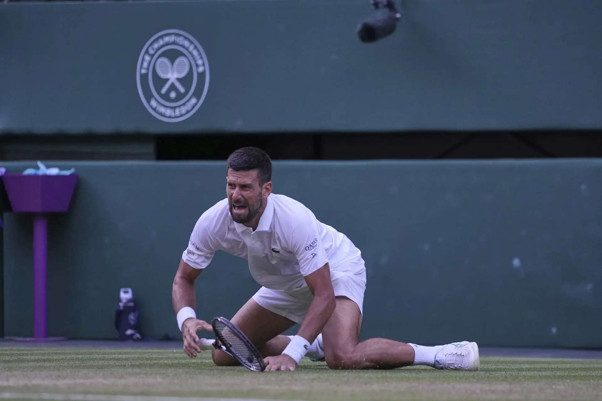Wimbledon 2025: Novak Djokovic suffers 'nasty fall', hopes it is not ...