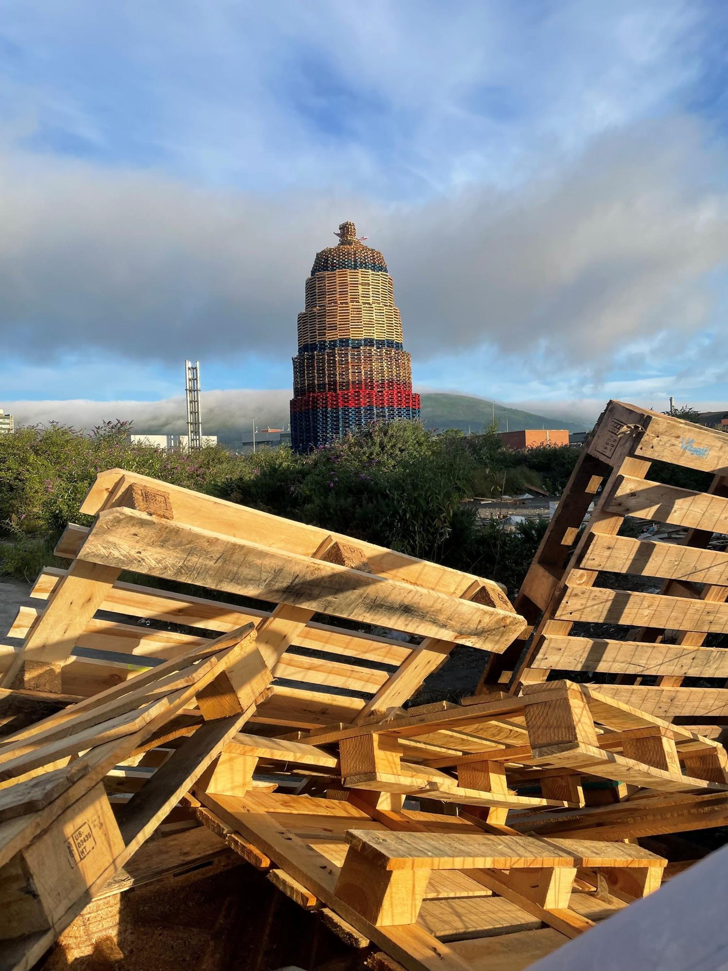 Here are images of some of Northern Ireland's bonfires ready for 11th ...