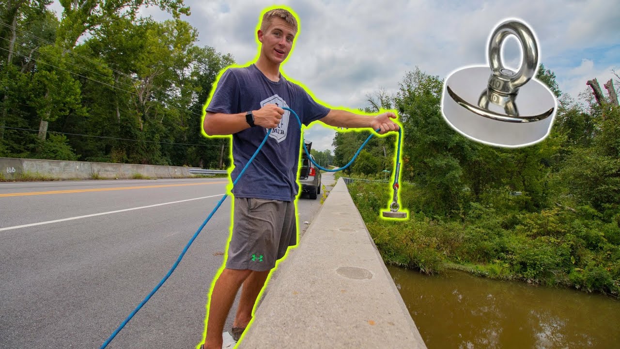 Old Bridge Magnet Fishing Reveals Submerged Electronic Waste