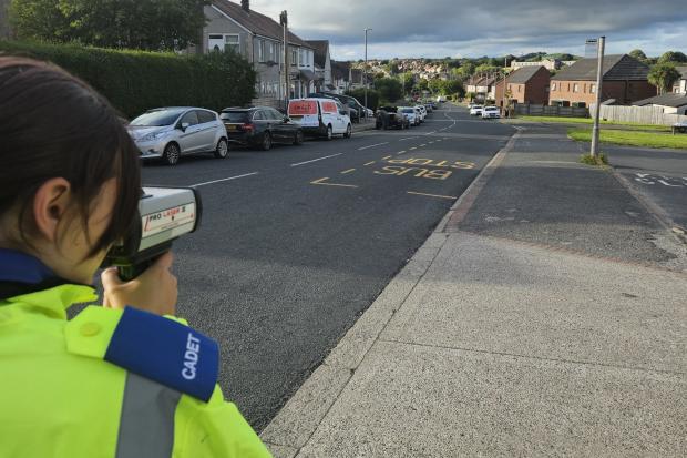 Police cadets take to the streets of Barrow to carry out speed checks