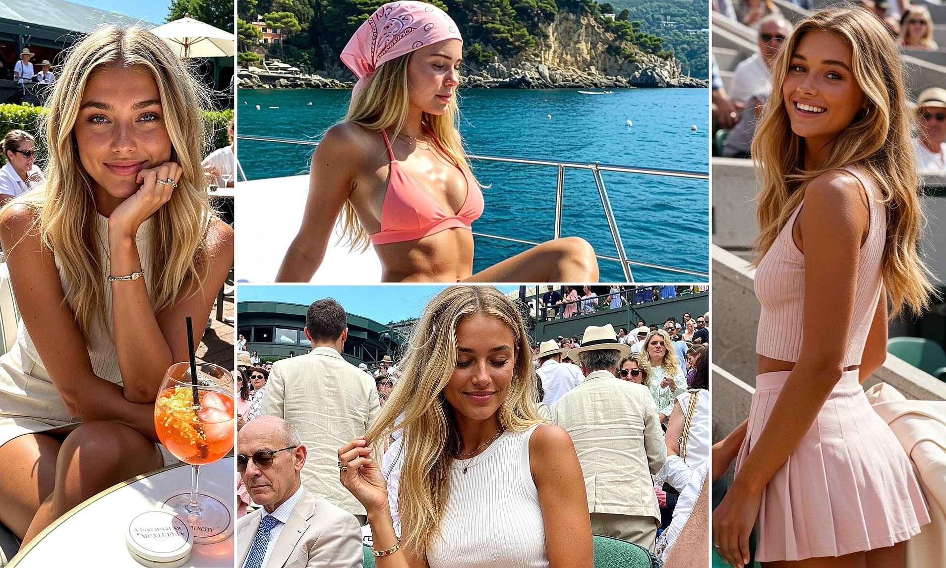 Influencer's Instagram posts go viral at Wimbledon - and attract the interest of a sports star