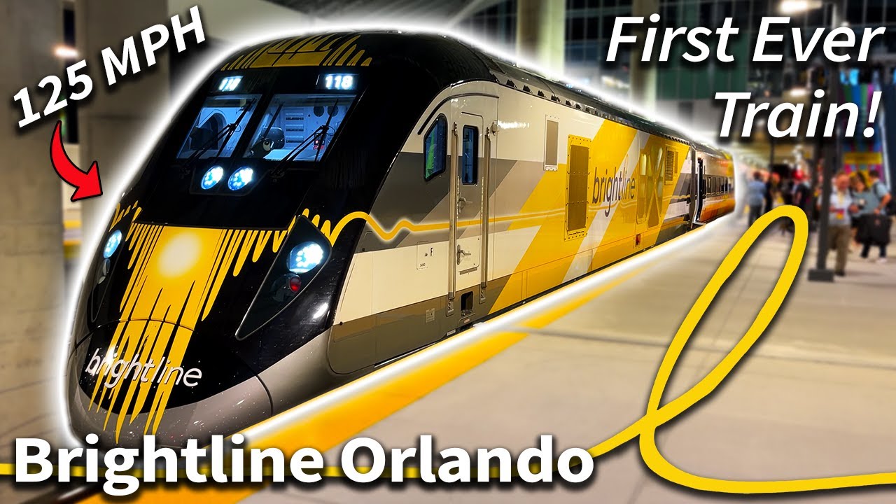 Brightline Orlando's FIRST Train! 125 MPH from MCO to MIA