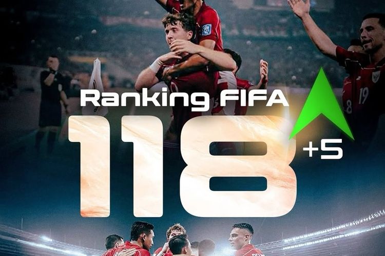 Timnas Indonesia Naik ke Peringkat 118 FIFA, Tertinggi dalam 19 Tahun ...