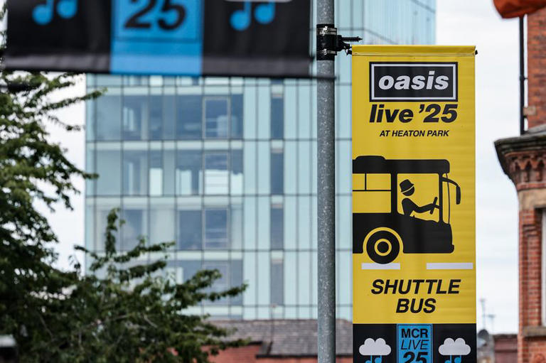 Oasis at Manchester Heaton Park Met Office weather forecast for Friday