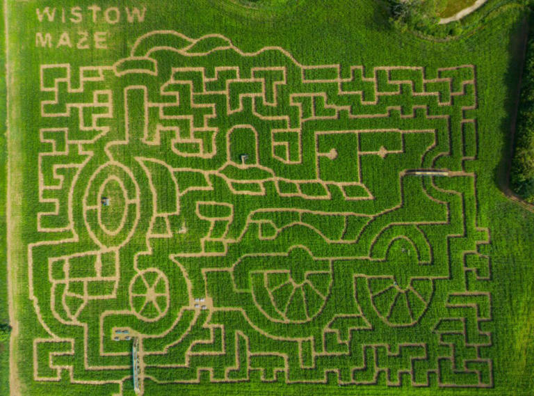 Giant maze celebrates 200 years of modern railway – with steam train design