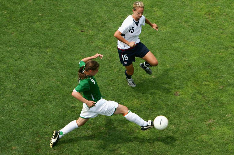 Katie Taylor's football career: Ireland caps, scholarship option and ...