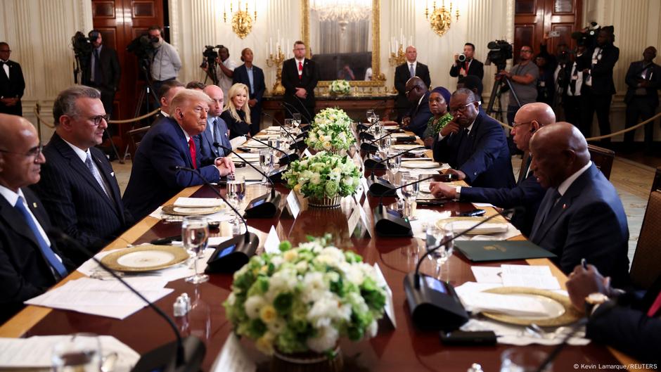 Donald Trump discute avec cinq présidents africains