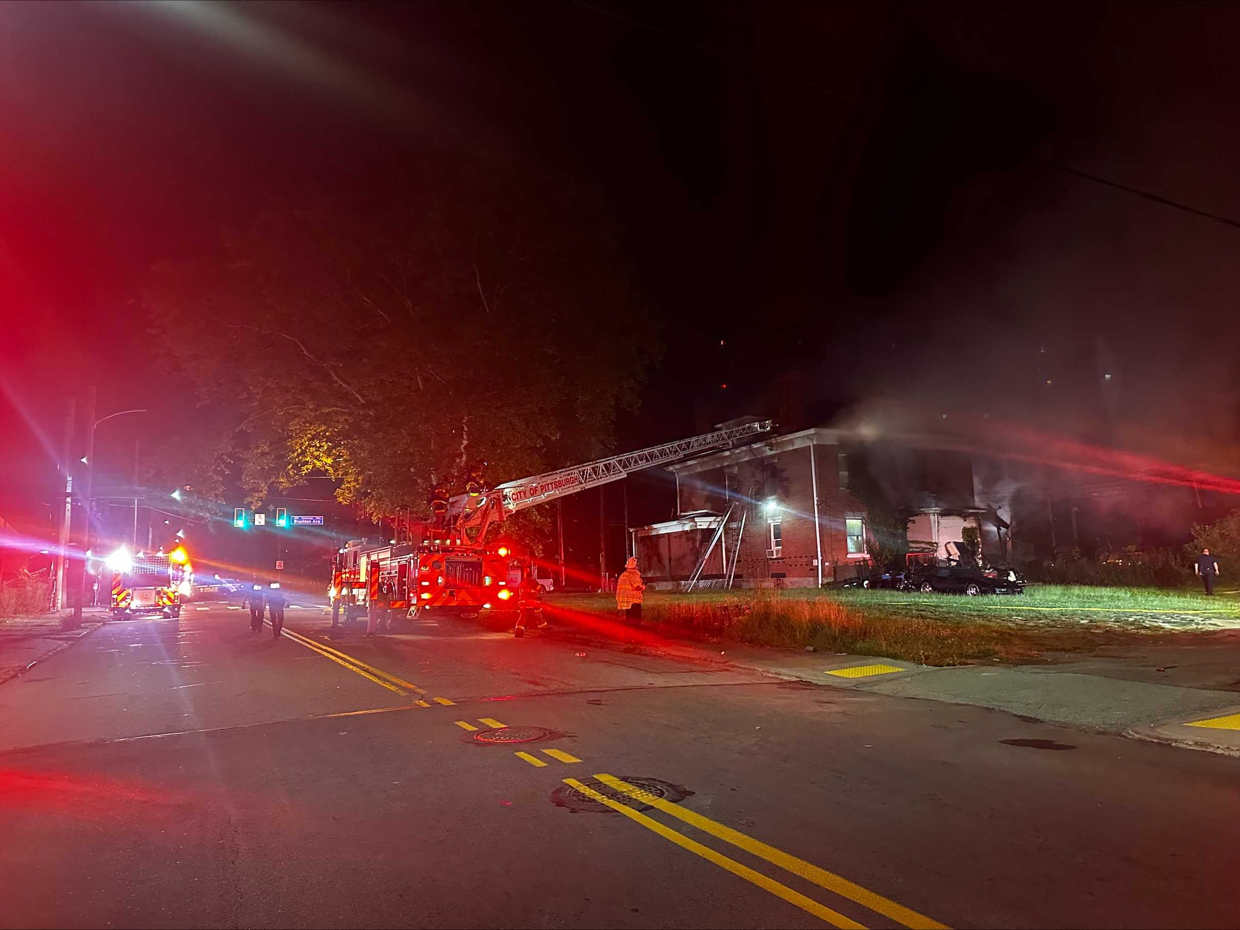 Fire breaks out at club in Pittsburgh's Homewood neighborhood