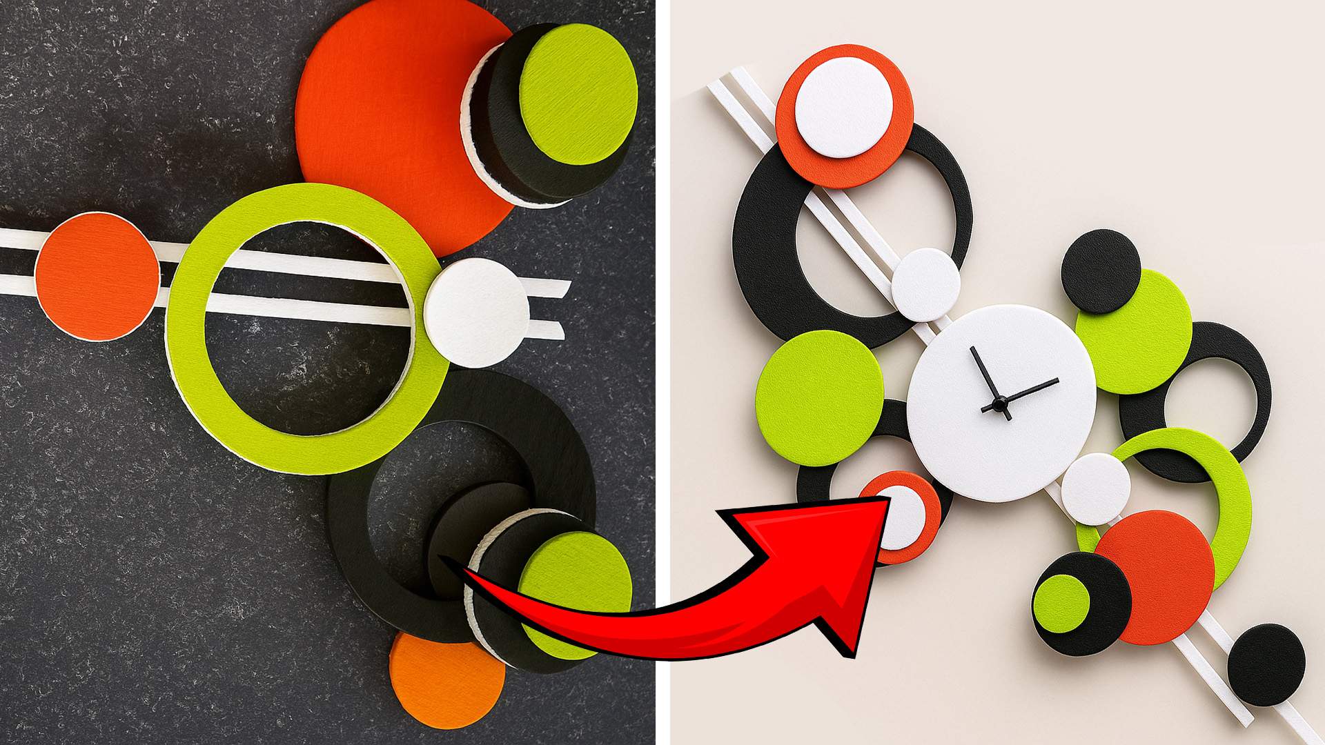 DIY Stylish Clock | Foam Sheet Homemade Wall Clock Craft 🕒