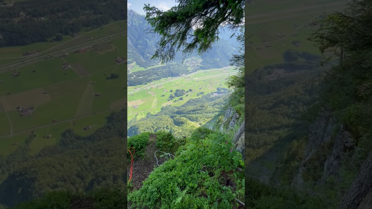 Beautiful BASE jump in Switzerland