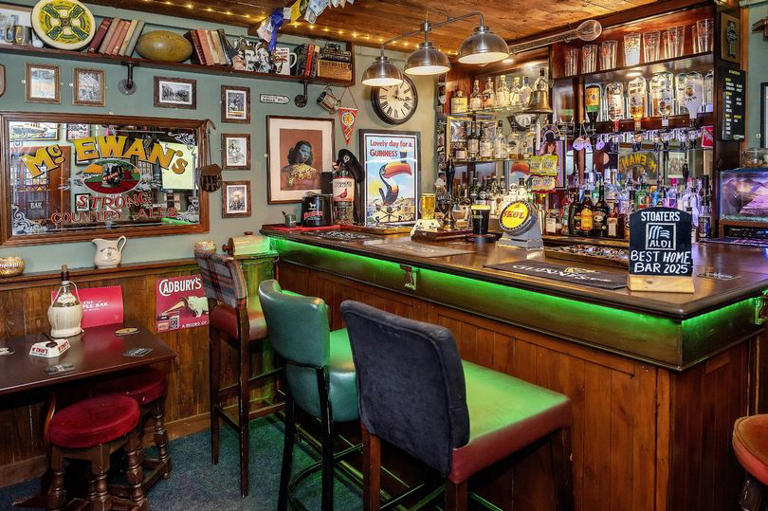 Thrifty Scot who built authentic garage pub crowned country's biggest ...