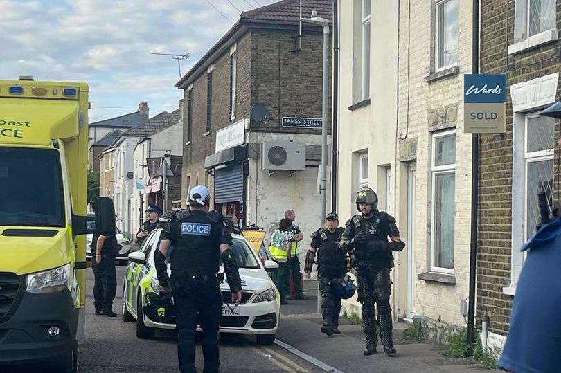 Two Kent Police officers stabbed following stand-off at house