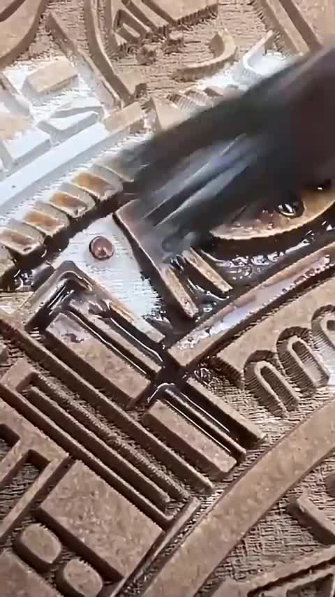 Star Wars mandala plaster painting and reveal