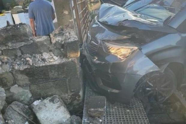PICTURES: Shocking moment van crashes into North Yorkshire level crossing