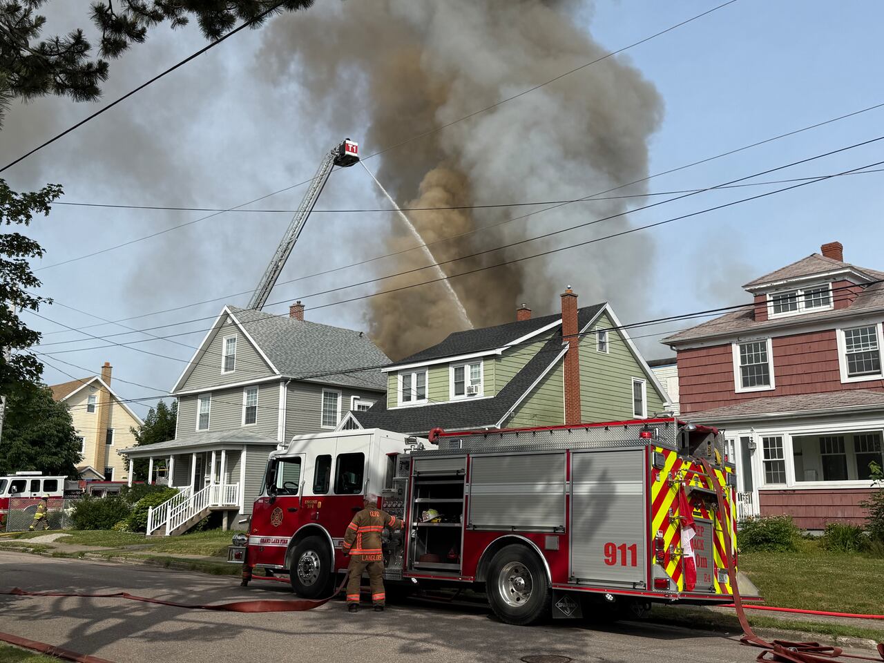 Fire at former Glace Bay high school now out