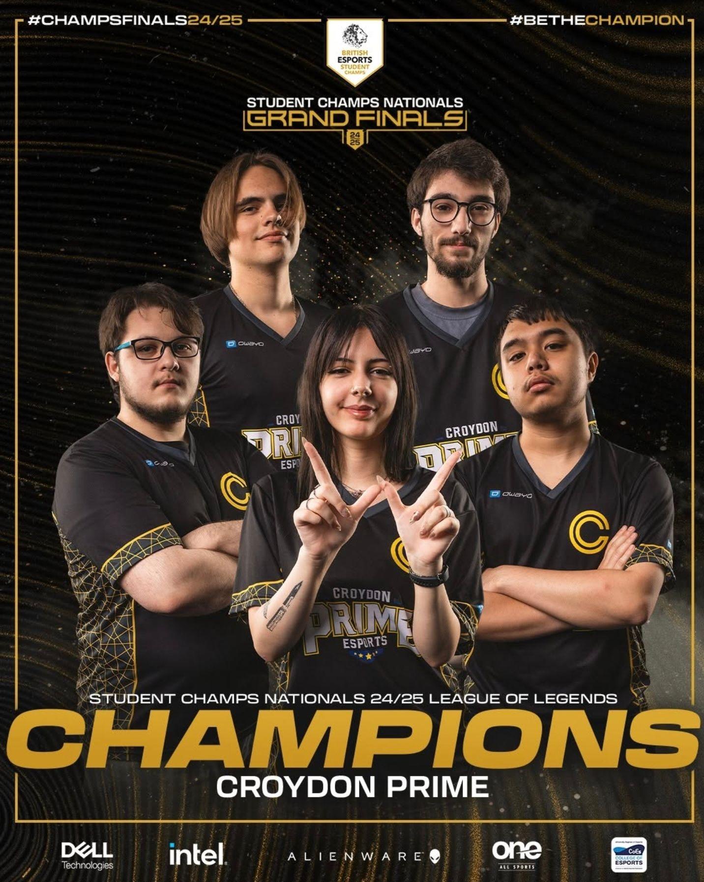 Croydon College’s “Croydon Prime” crowned national esports champions ...