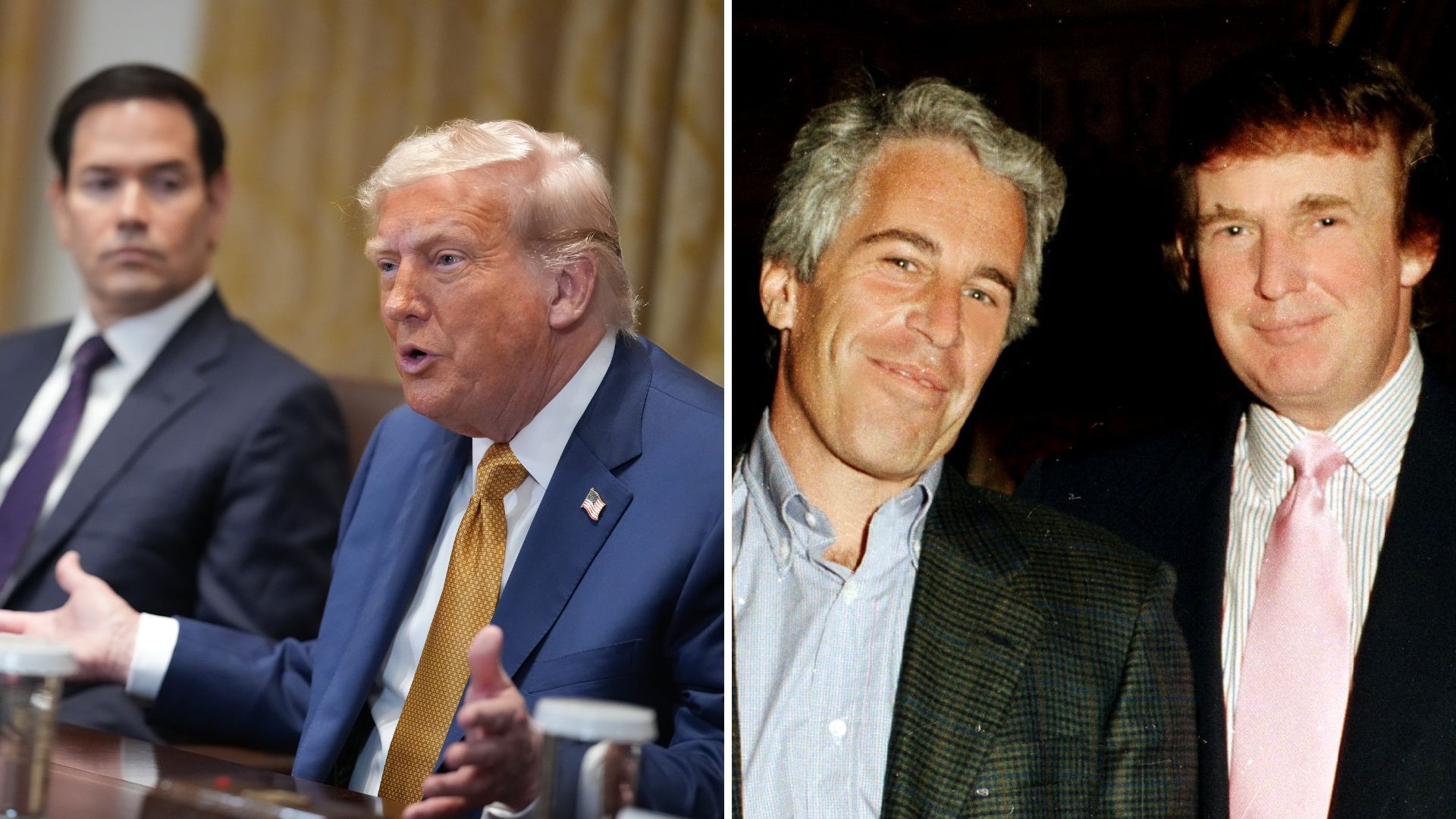 Trump lashes out at reporter asking about Epstein case