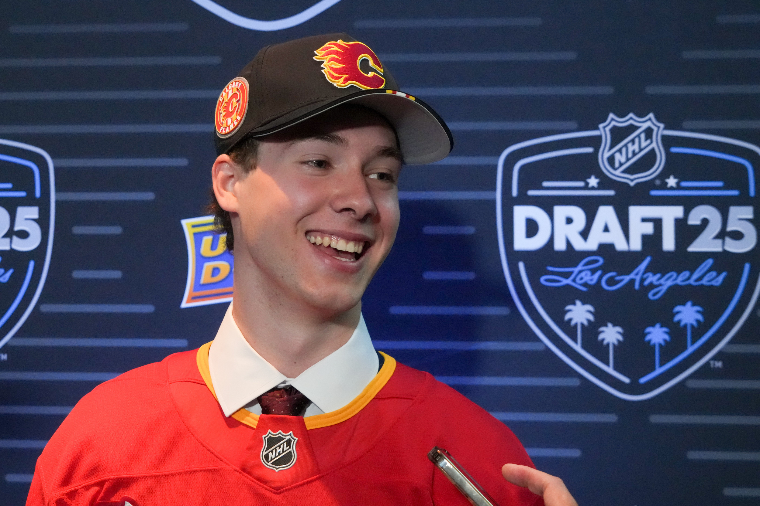 Flames prospect Cullen Potter named to American roster for World Junior ...