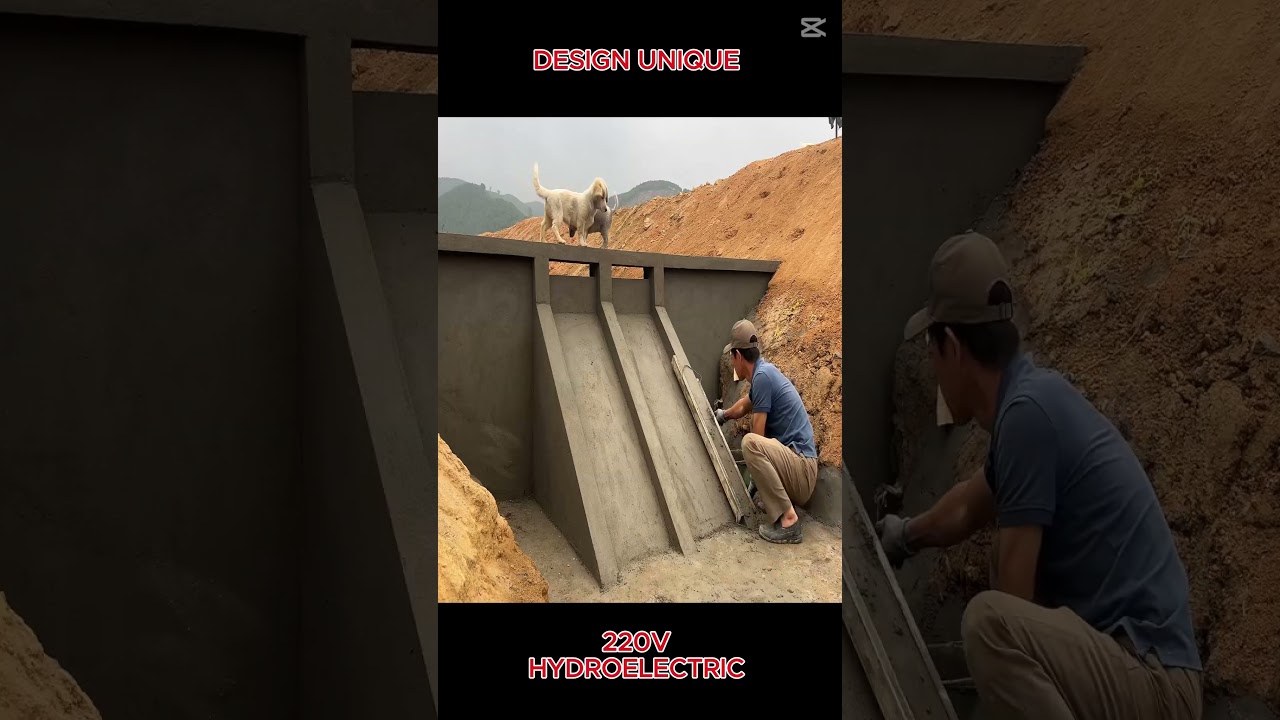 Construction of a 220V mini hydroelectric plant with a unique turbine