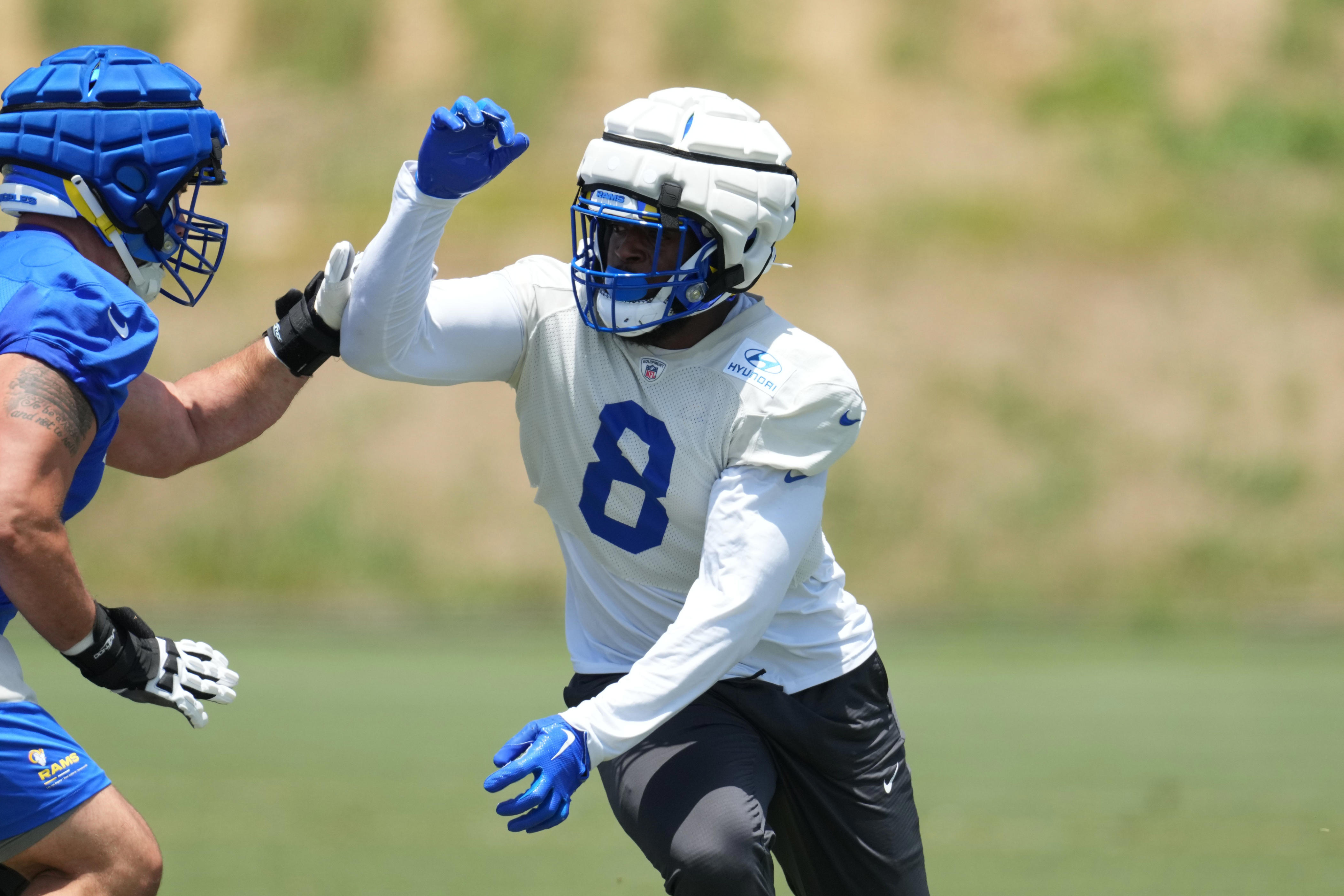 Rams star Jared Verse left practice with knee injury, severity not yet ...