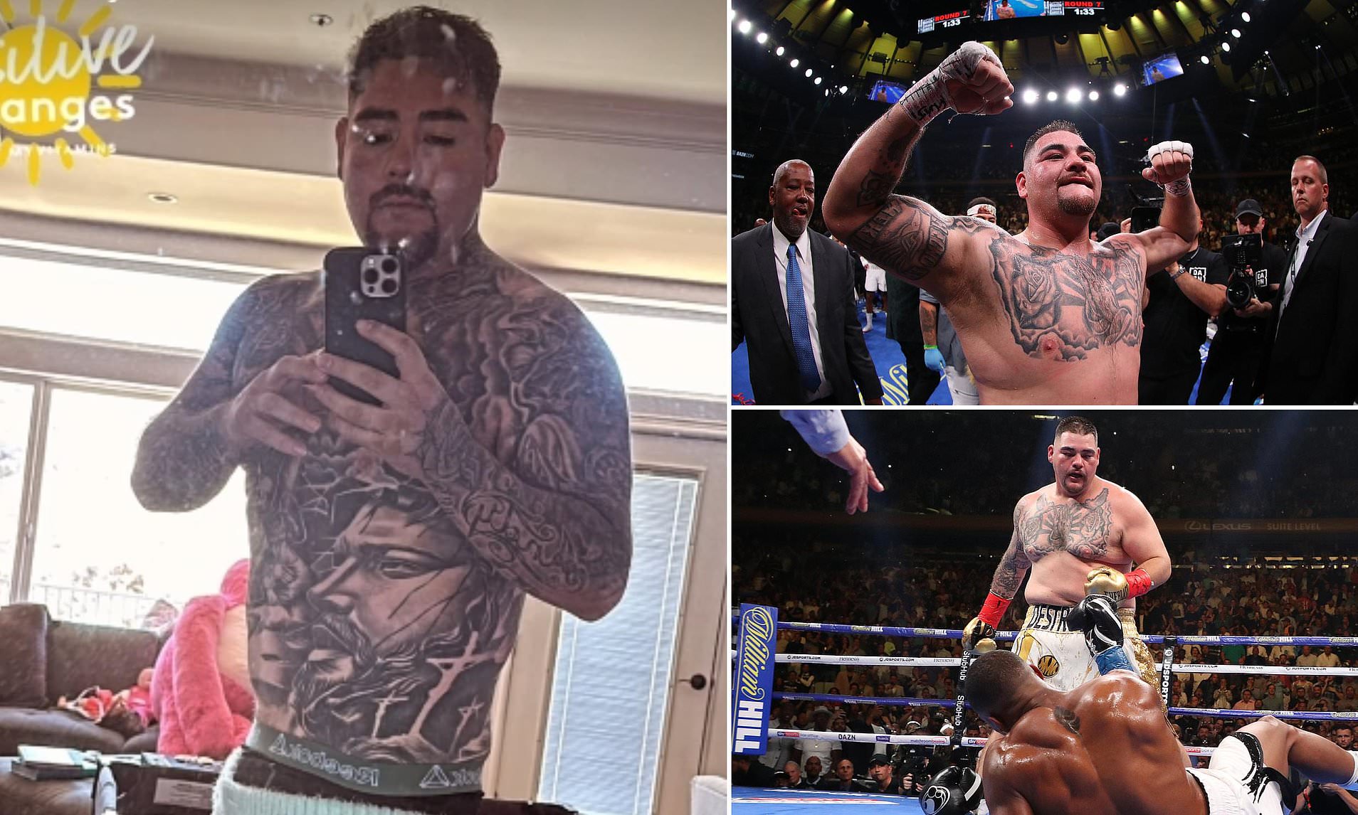 Former heavyweight champion Andy Ruiz Jnr shows off remarkable body ...