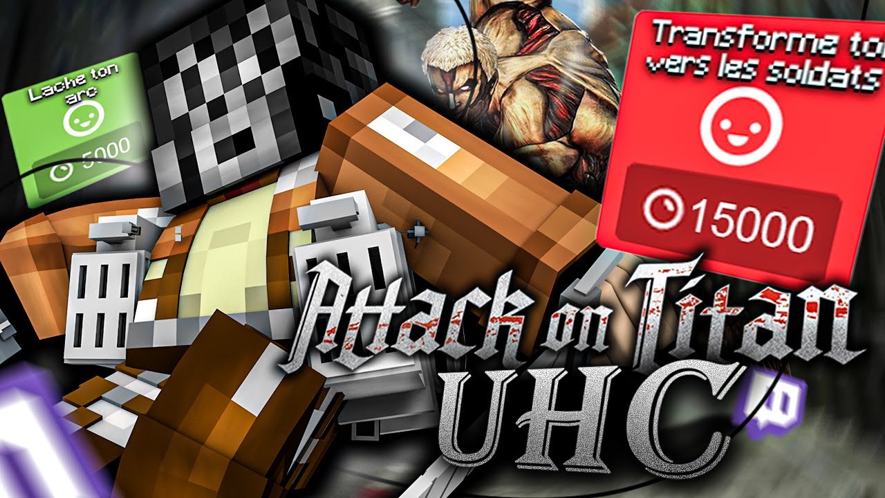 Attack on Titan UHC mais les viewers contrôlent le jeu