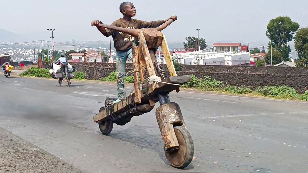 Exploring the use of handmade scooters in Congo