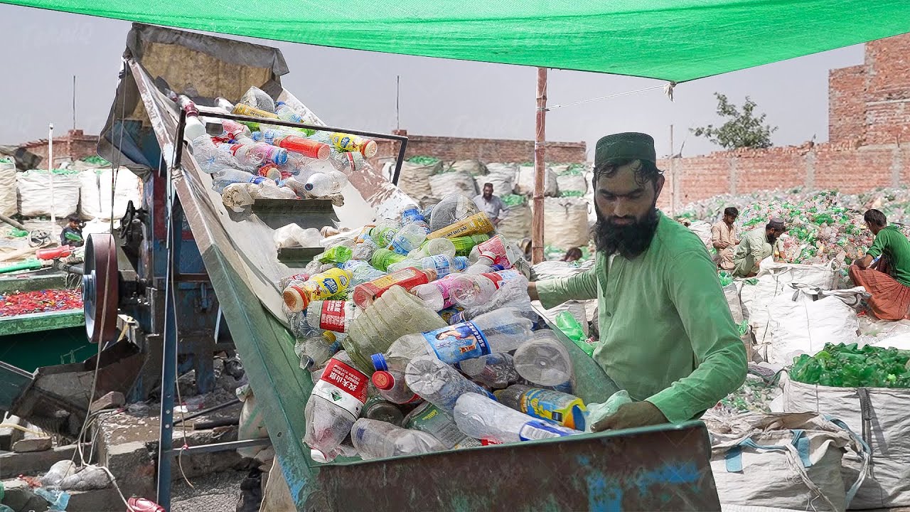Recycling millions of used plastic bottles to create profit and ...