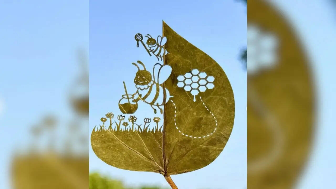 ‘A Single Leaf, A Whole World’: Artist With ADHD Transforms Fallen ...