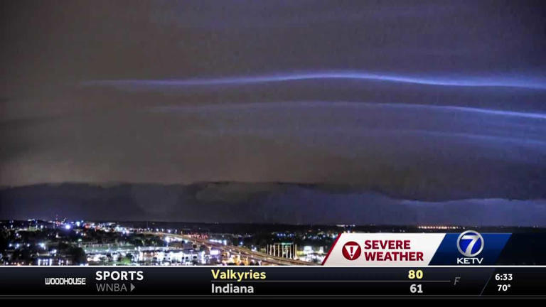 Amazing video shows storms rolling through Omaha metro